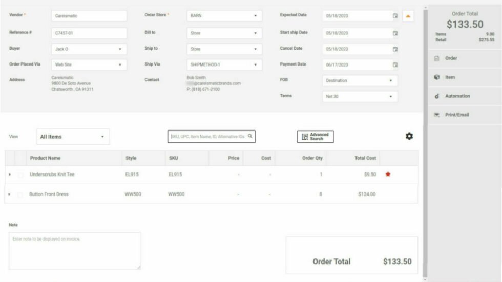 Purchasing and Receiving | MicroBiz Cloud POS Features - Microbiz Cloud POS